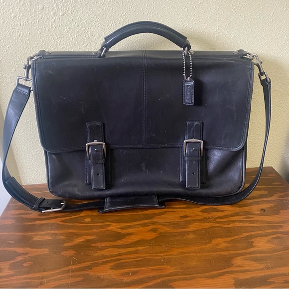 Coach | Bags | Coach Classic Briefcase In Black Leather | Poshmark